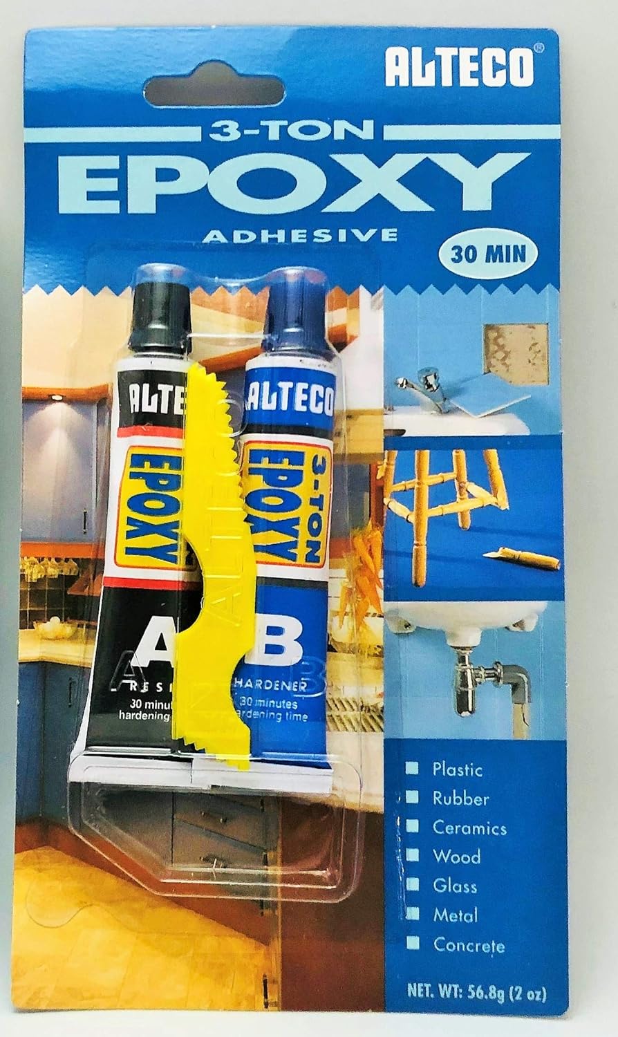 Alteco 3-Ton Epoxy Klebstoff, Resin and hardener, 56.8 g.: Amazon.co.uk ...