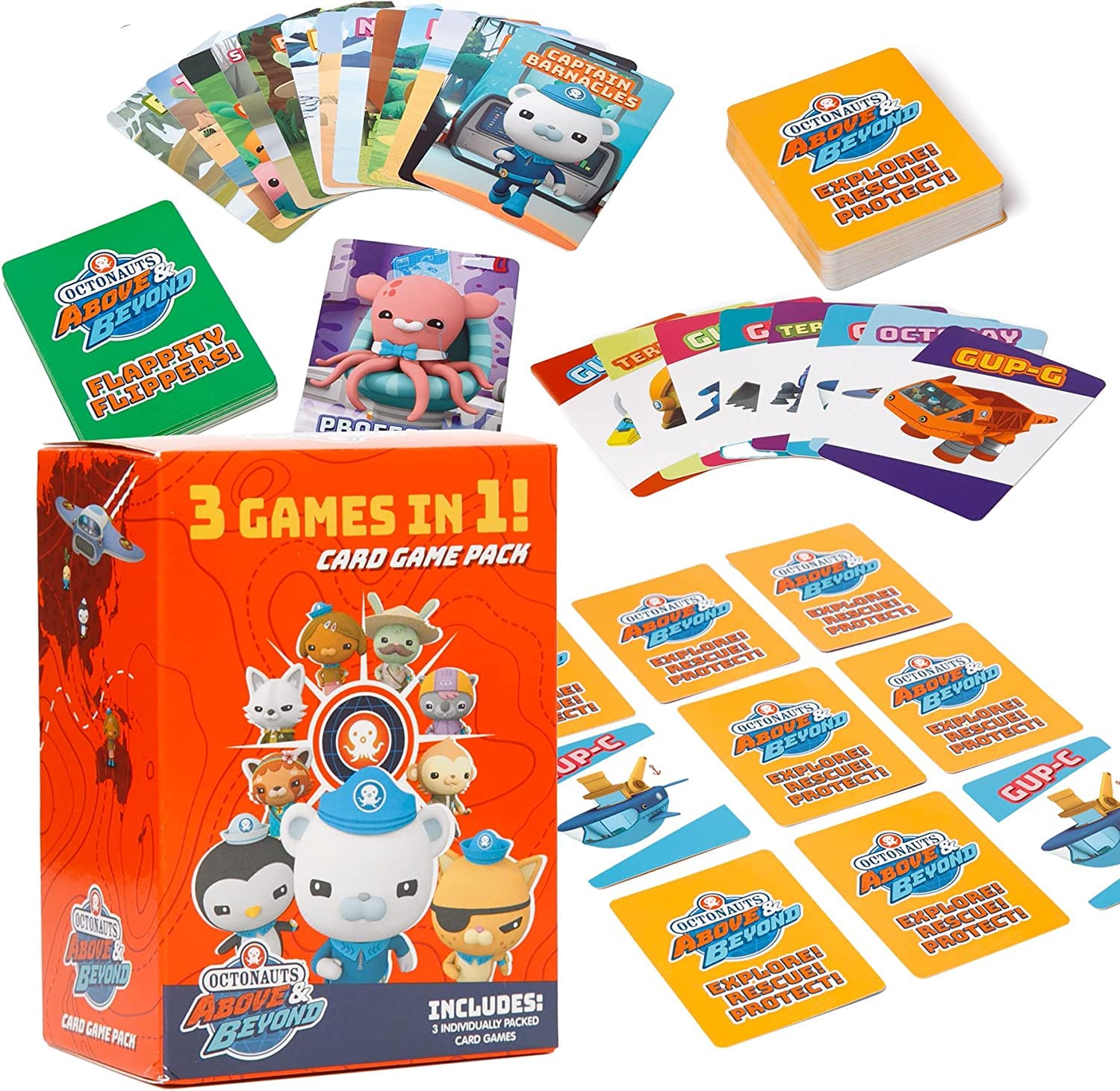 Mua Octonauts Kids Classic Card Games and Flash Cards - Includes Three ...