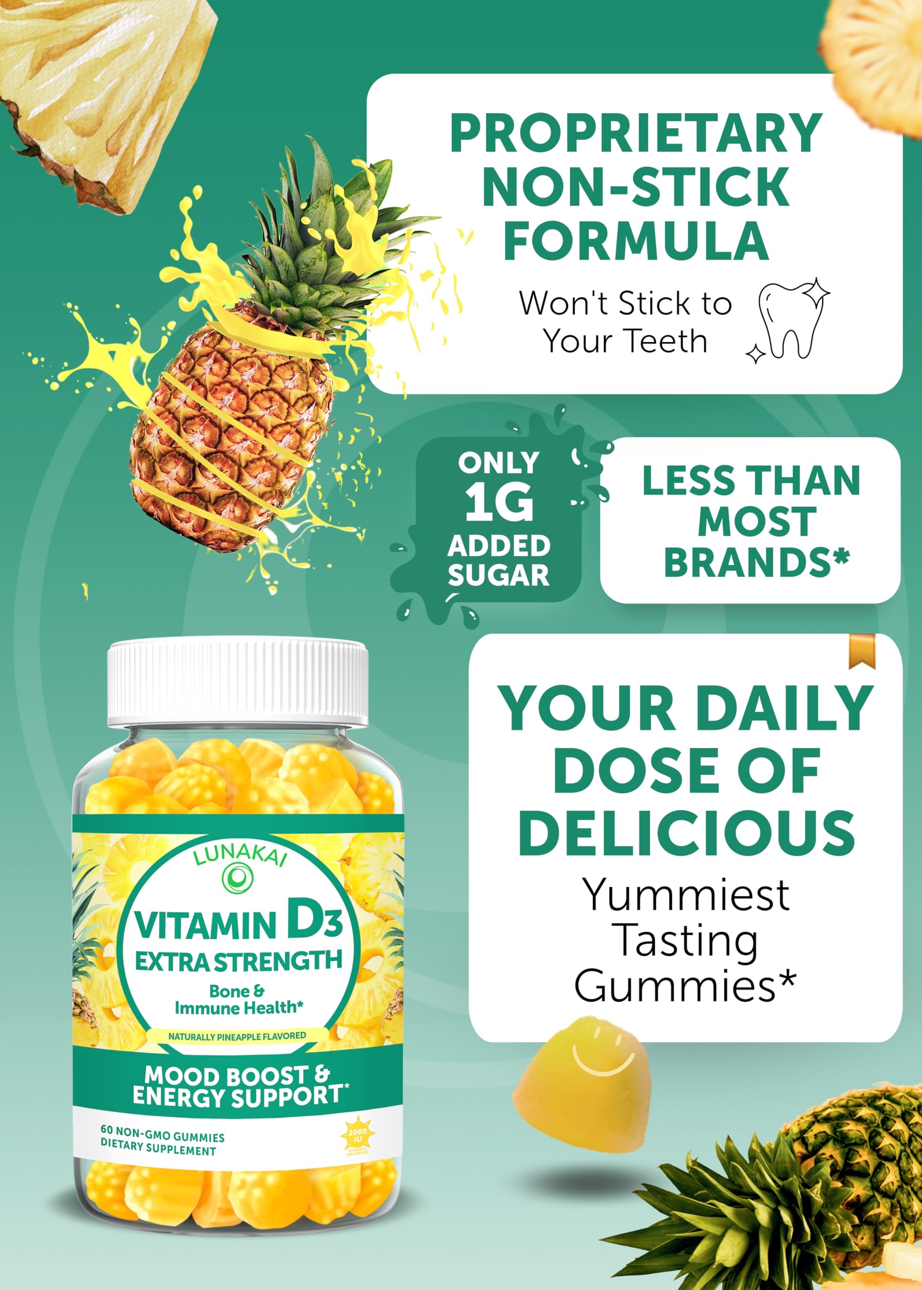 Mua Vitamin D3 Gummies for Adults and Kids - Tastiest Proprietary ...