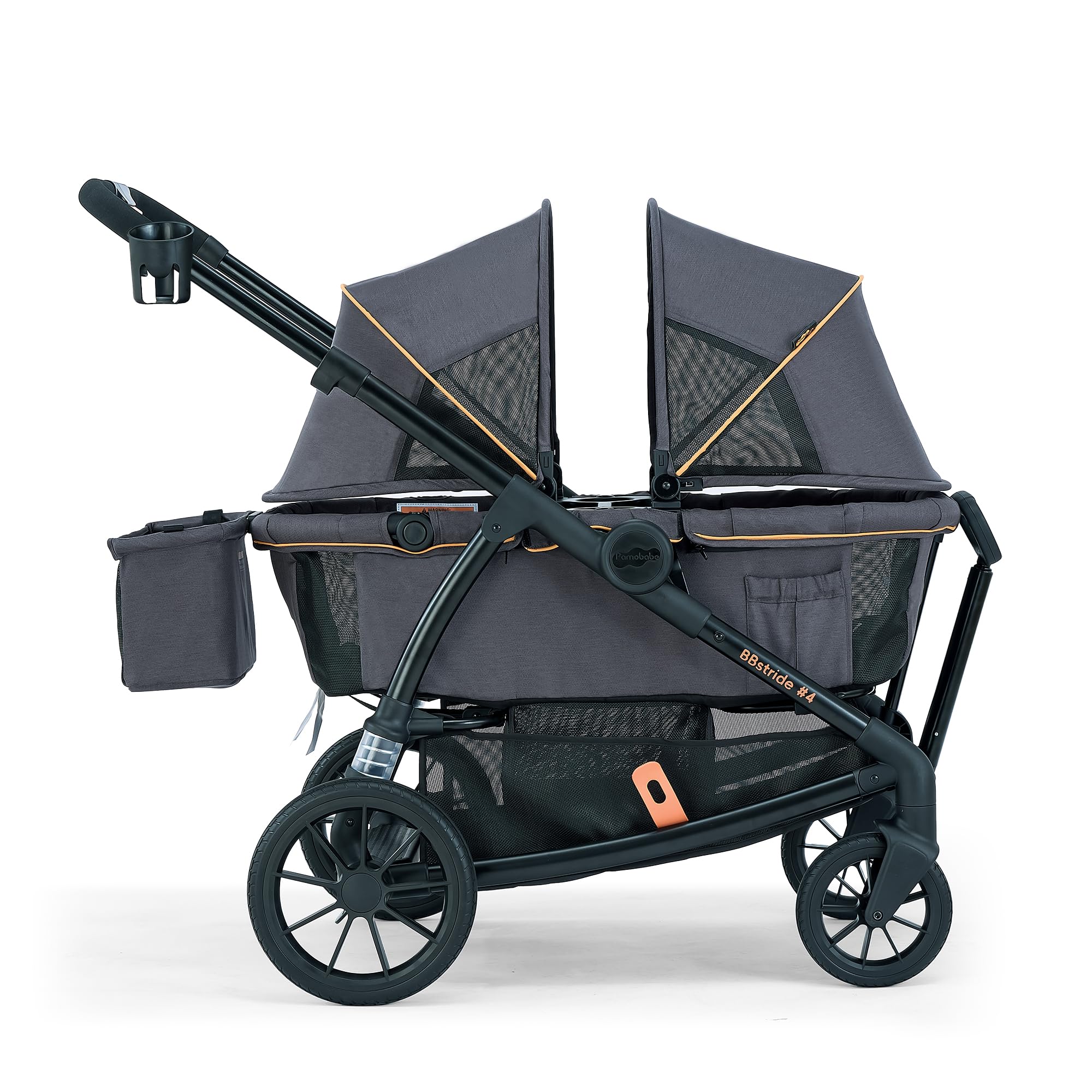 Pamo Babe All-Terrain Wagon Stroller for Two Kids, Double Stroller with ...