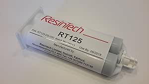 Amazon.com: ResinTech RT125-DS-050 Flexible 2 Part Epoxy 50ML Black ...