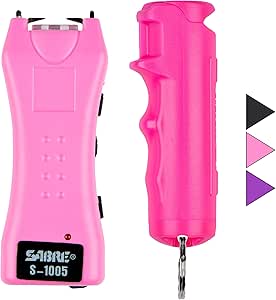 Amazon.com : SABRE RED Pepper Spray & Stun Gun Flashlight Self-Defense ...