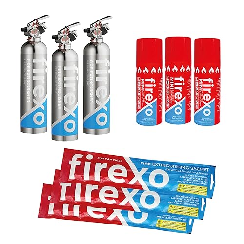 Firexo Multipurpose All in One Fire Extinguisher Big Triple Pack in ...