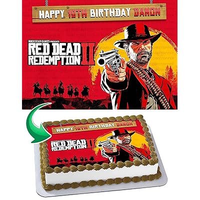 Red Dead Redemption Edible Image Cake Topper Party Philippines | Ubuy