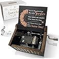 Amazon.com: Hcaredee Sunflower Music Box You are My Sunshine Hand Crank ...