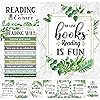 Sinload 10 Pcs Reading Bulletin Board Posters Eucalyptus Classroom ...