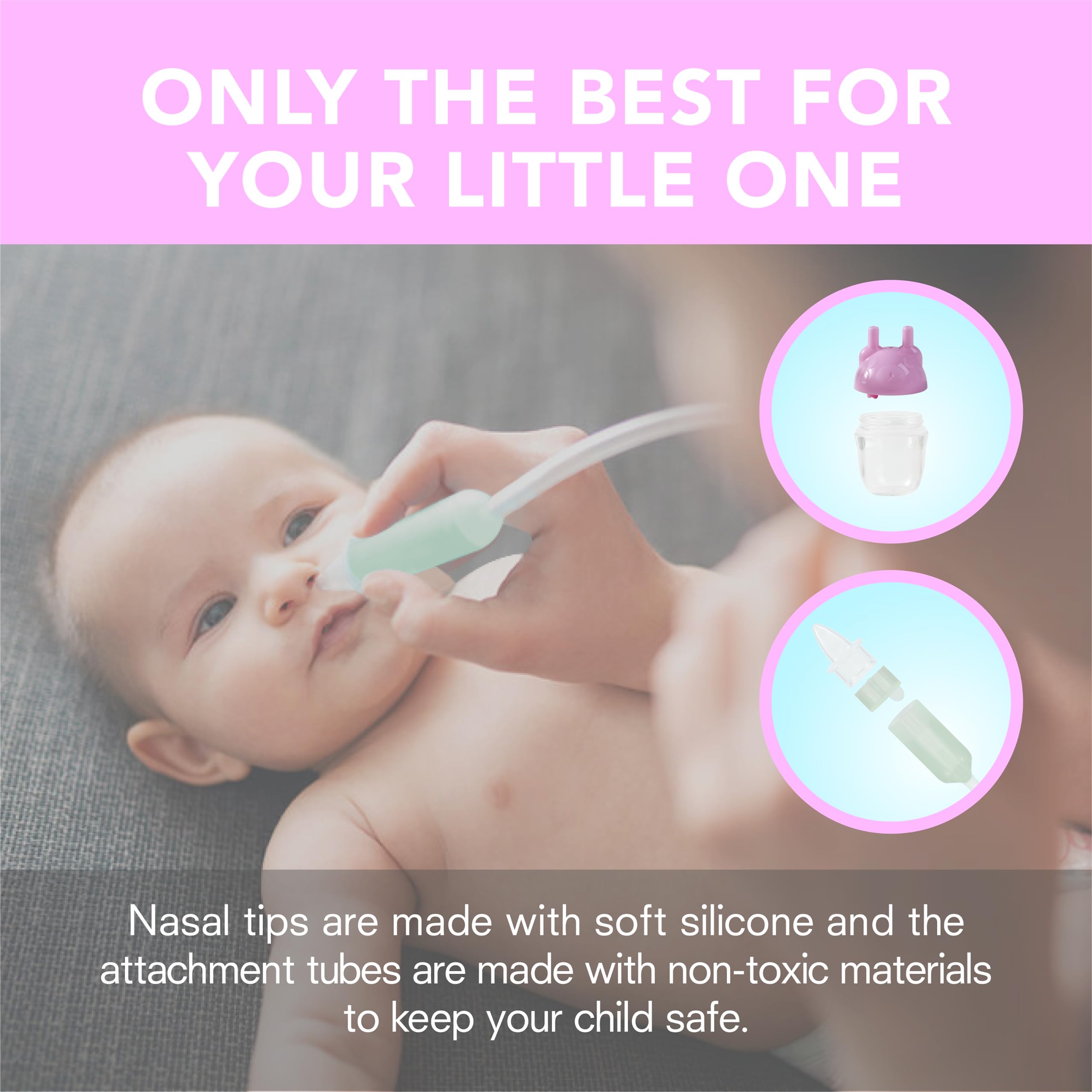 Baby Nose Sucker - Electric Nose Suction for Newborn Infant Toddler ...
