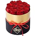 Amazon.com: GLAMOUR BOUTIQUE 12-Piece Forever Flowers Round Box ...