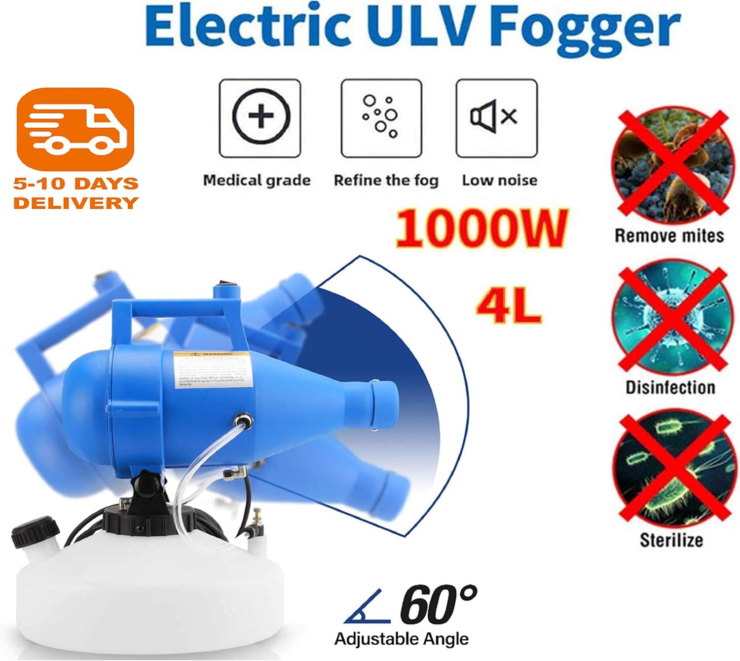 Amazon.com : Electric Fogger Machine, Portable Disinfectant Atomizer ...