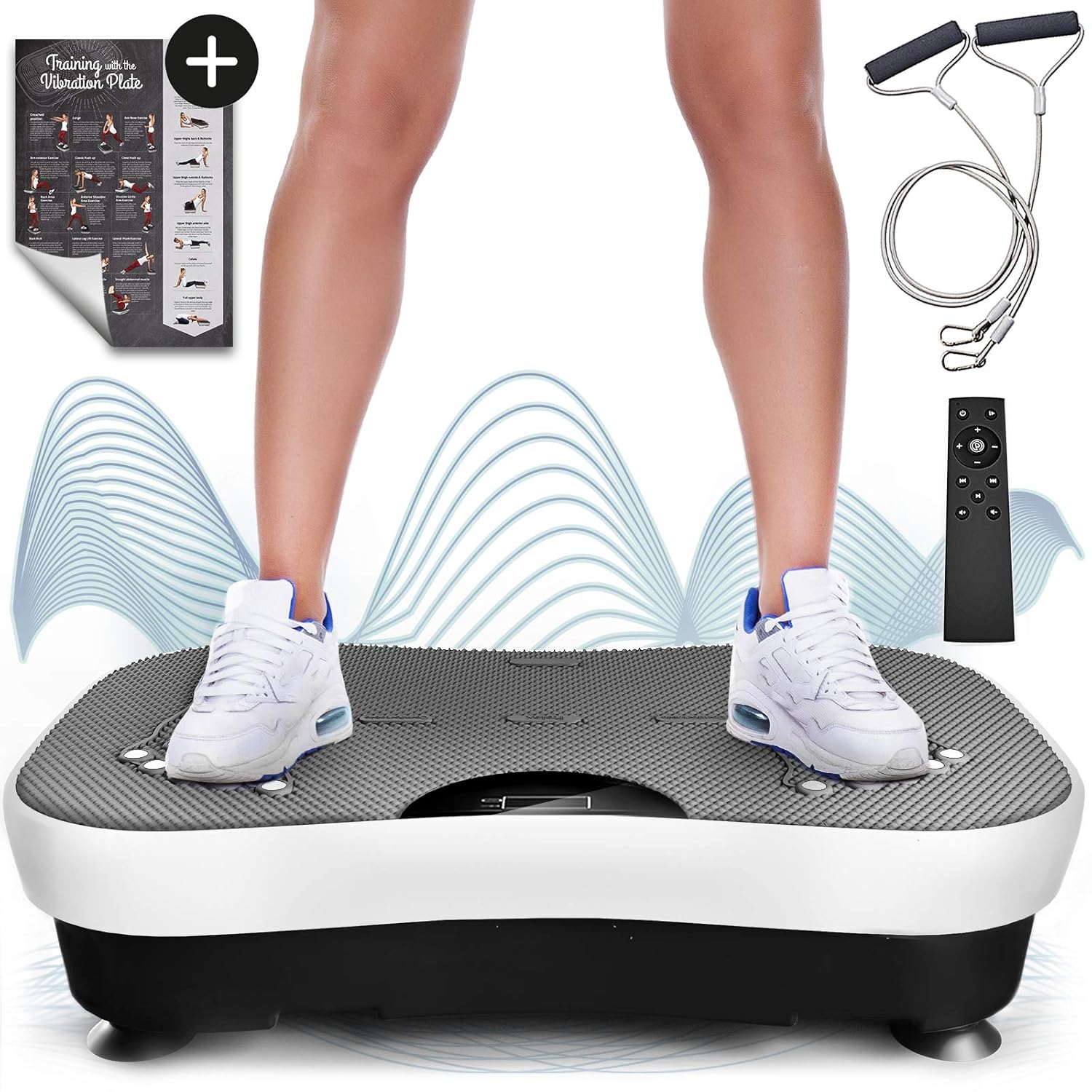 Sportstech Vibration Plate VP210 with Bluetooth, Oscillation Technology ...