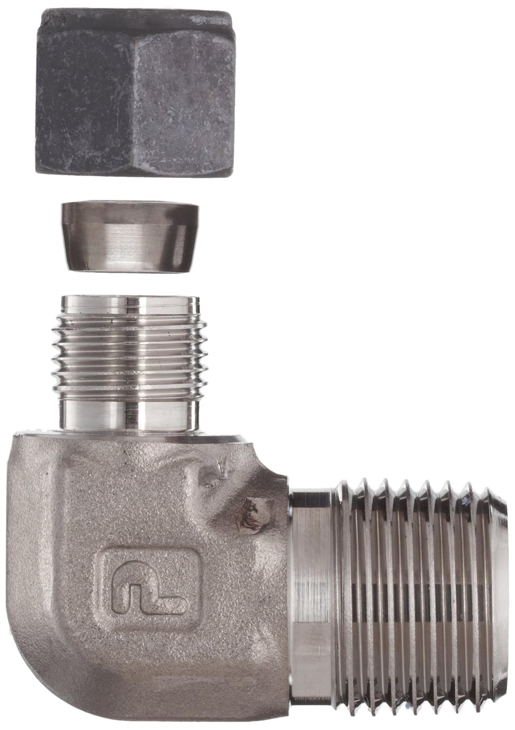 1/2 Tube OD x 1/4 NPT Male Parker CPI 8-4 CBZ-SS 316 Stainless Steel ...