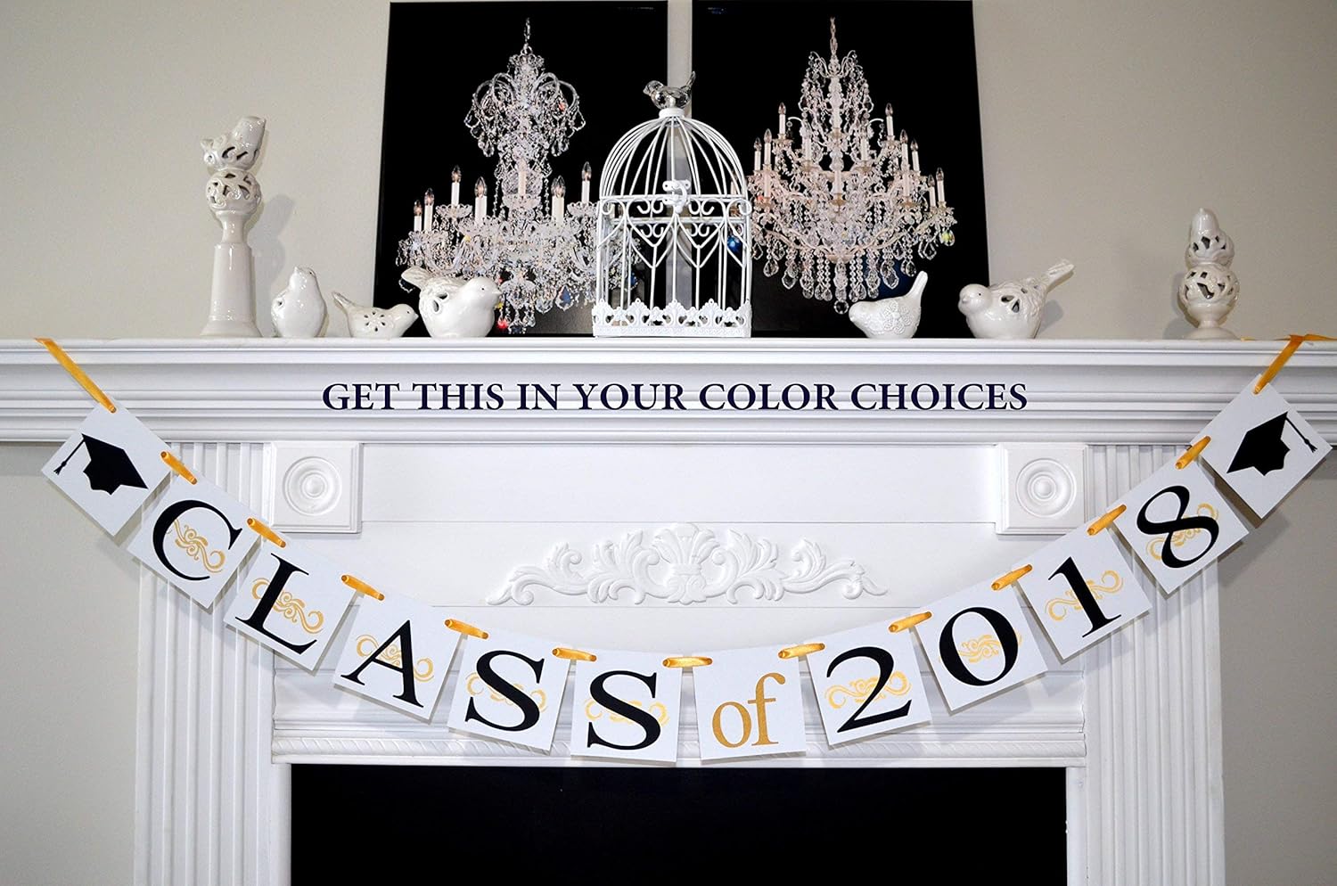Amazon.com: CLASS OF 2019 Graduation banner, graduation decoration ...