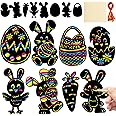 Amazon.com: Fancy Land Easter Scratch Paper Art for Kids Easter Egg ...