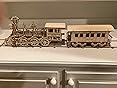 Amazon.com: Wood Trick Wooden Toy Train Set with Railway - 34x7 ...