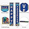 Nepnuser Happy Passover Porch Banner Jewish Pesach Matzo Seder Front ...
