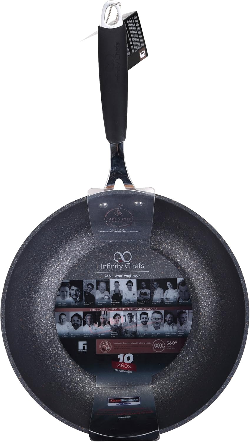 Infinity Chef Infinity Chef Wok, Copper, 28 x 8 cm – BigaMart