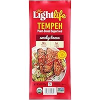 Amazon.com: Lightlife, Organic Fakin' Bacon Smoky Tempeh Strips, 6oz ...