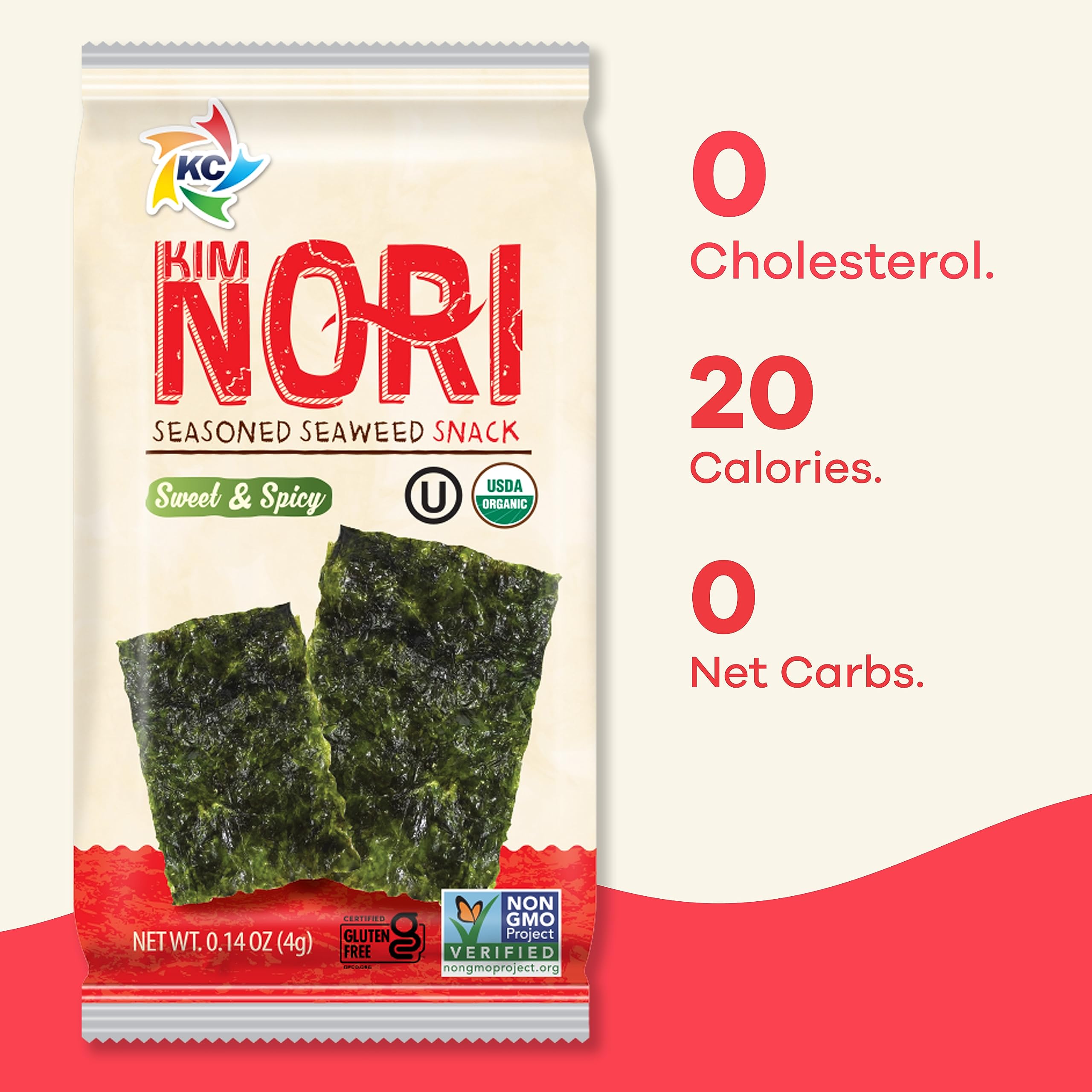 Mua KIMNORI Seasoned Seaweed Snacks Sheets – Organic Sweet 'N Spicy ...