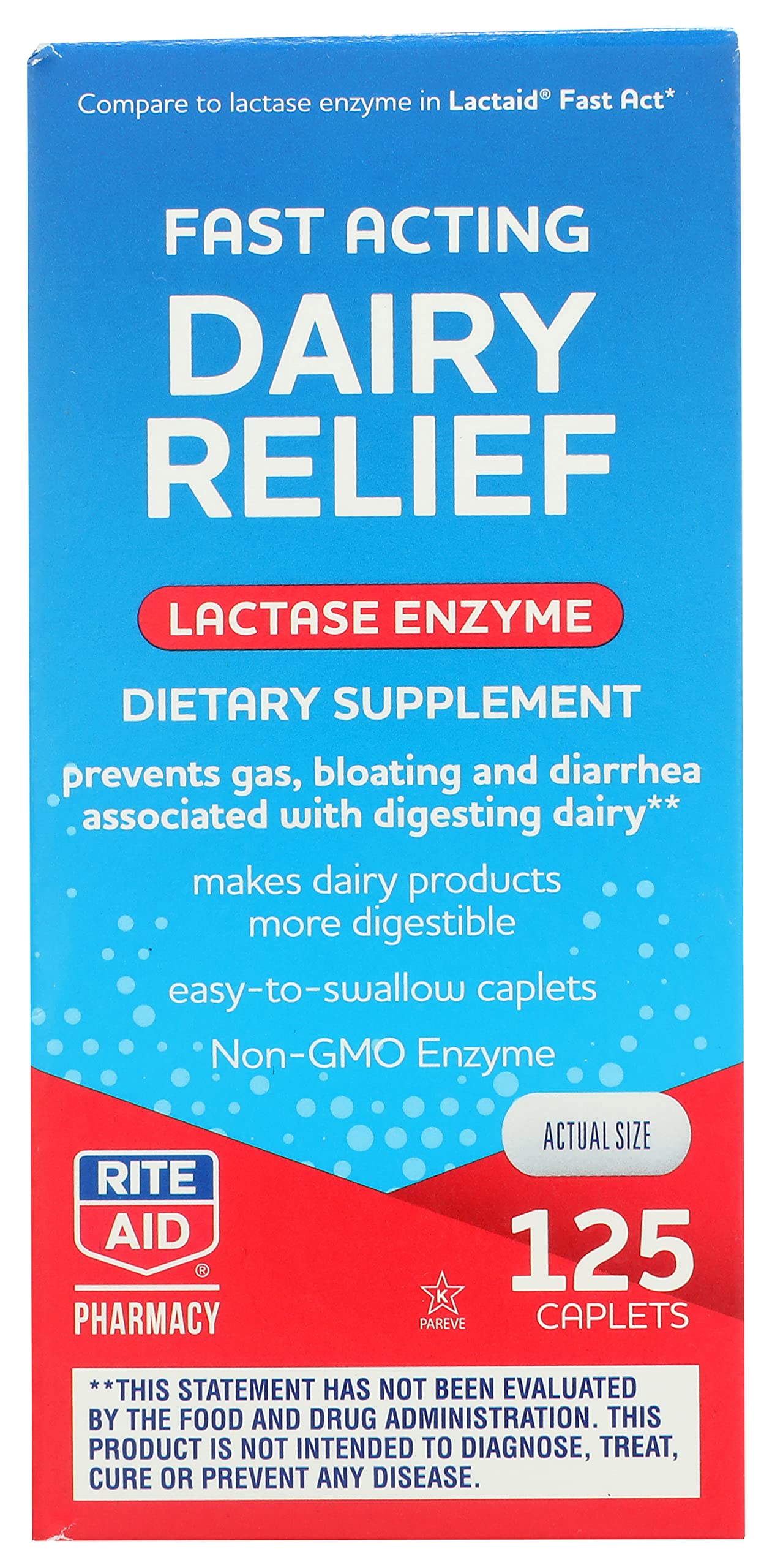 Mua Fast Acting Dairy Relief Lactase Enzyme - 125 Caplets |Lactose ...