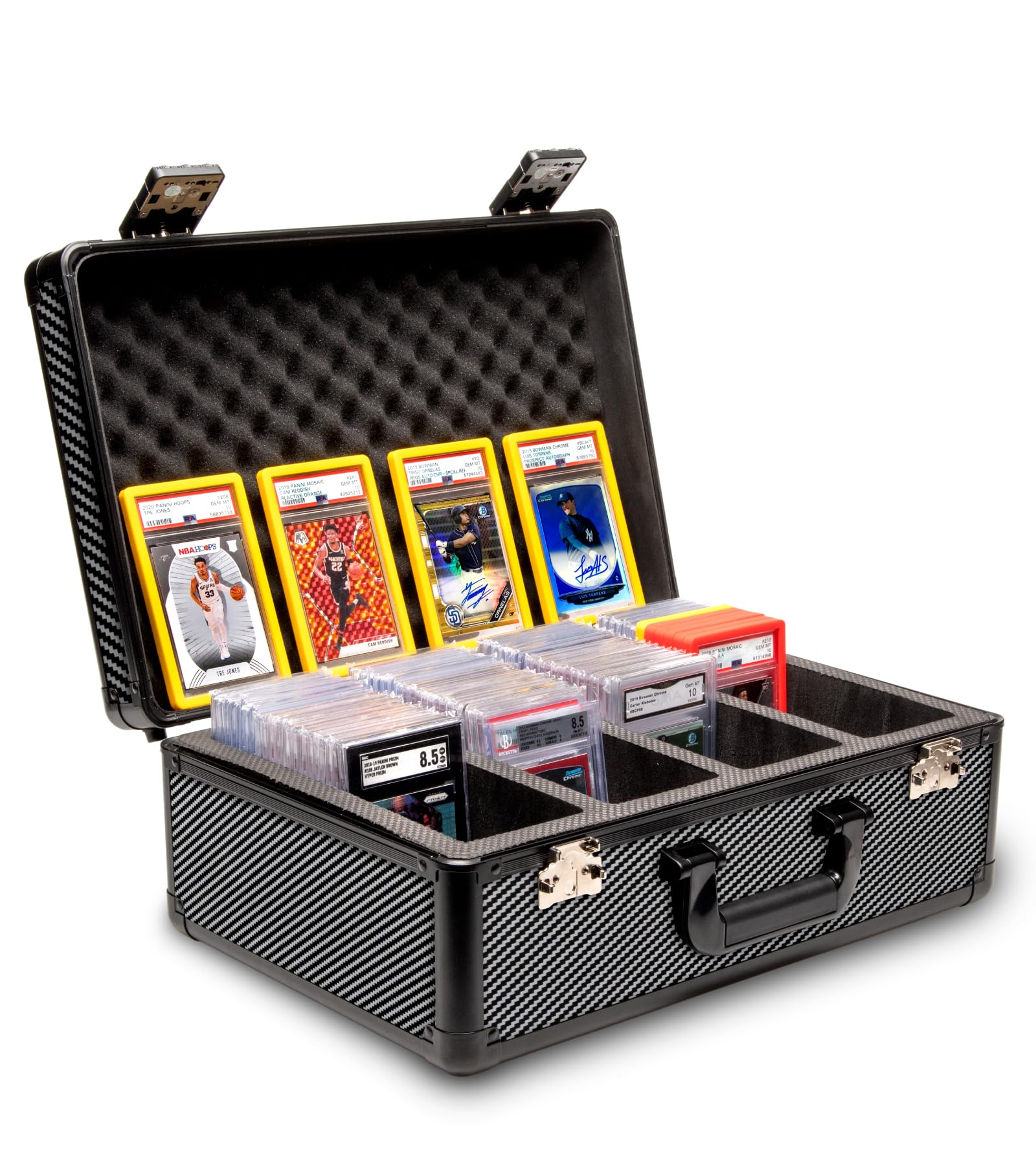 SLAB ARMOR FUSION 4 Row Graded Card Storage Box PSA Card Slab Case For ...