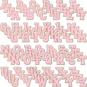 Amazon.com: 104 Pcs Varsity Letter Patch Iron on Chenille A-Z Repair ...