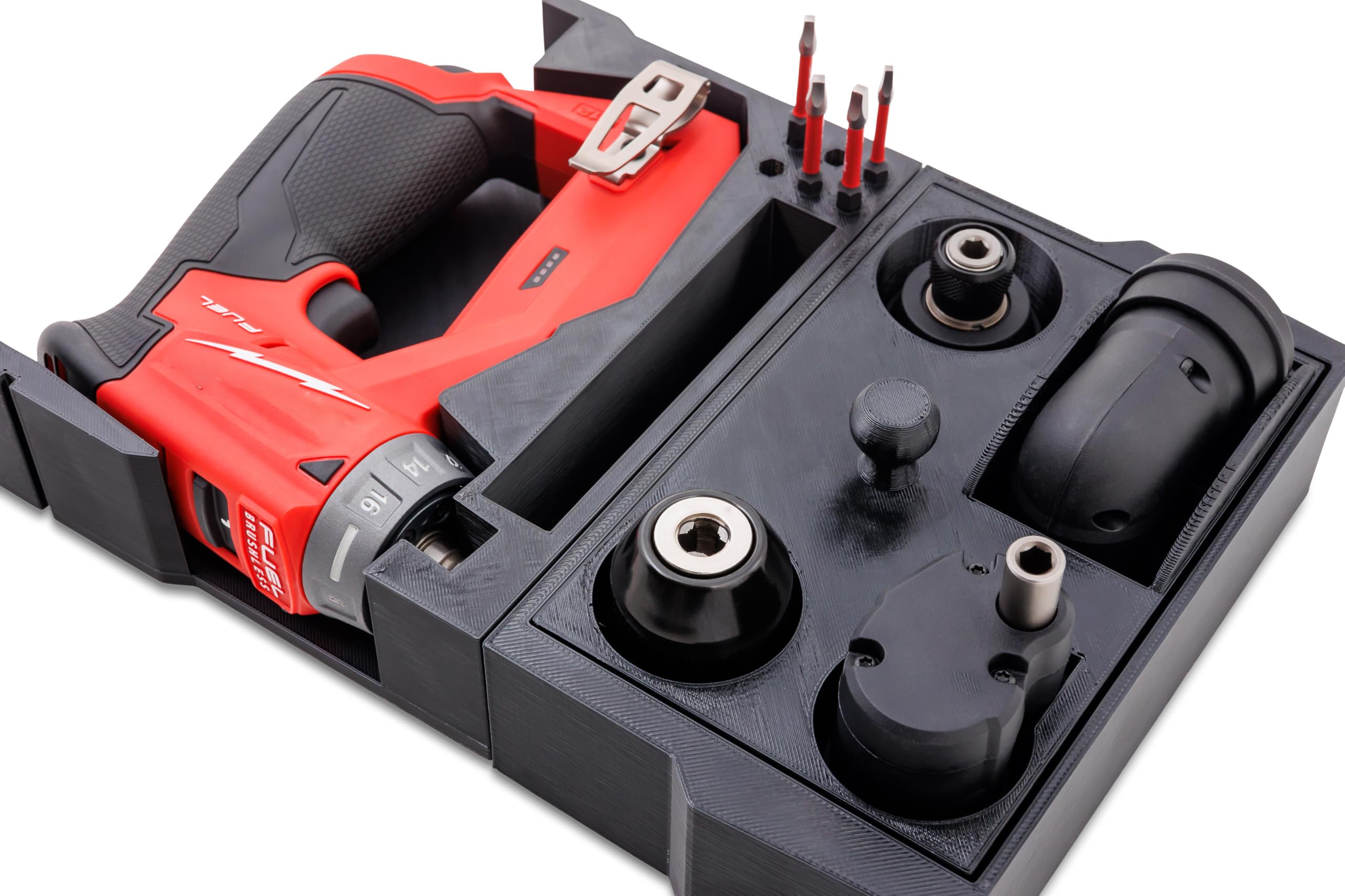 M12 Installation Drill Packout Organizer for Milwaukee Compact Tool Box ...