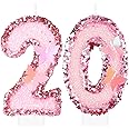 Amazon.com: Birthday Candles, Number 20 Candle, Butterfly 20th Birthday ...