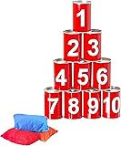 Traditional Garden Games Tin Can Alley Fairground Target Game: Amazon ...