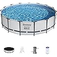 Amazon.com: Bestway Steel Pro MAX 15" x 42" Round Above Ground Swimming ...