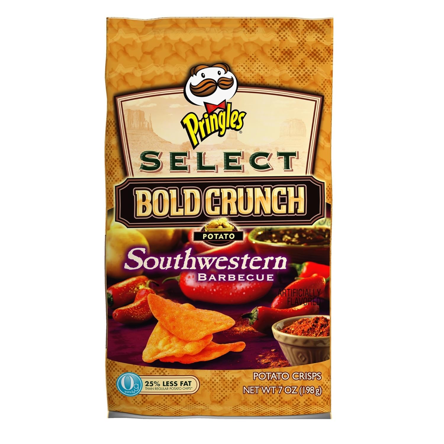 Amazon.com: Pringles Select Potato Crisps, Bold Crunch Southwestern BBQ ...