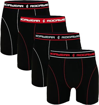 Rocawear Men's 4-Pack Performance Boxer Briefs, Lightweight Athletic ...