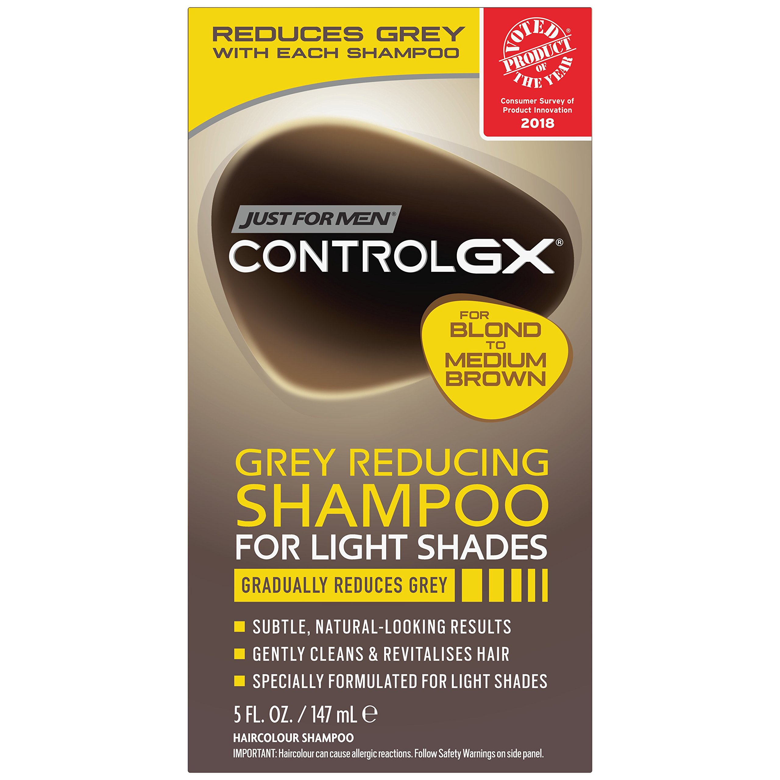 Amazon.com : Just for Men Control GX Grey Reducing Shampoo For Lighter ...