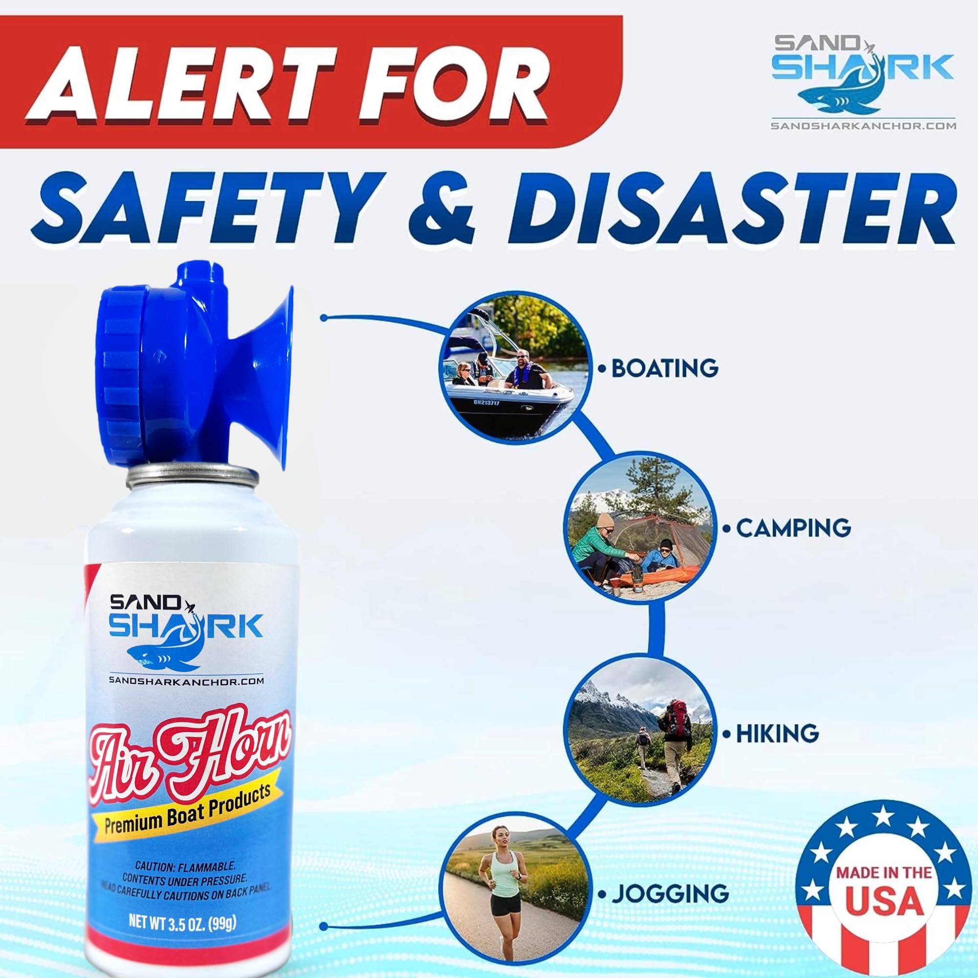 Mua Premium Boating Air Horn Handheld Canister- Very Loud, Coast Guard ...