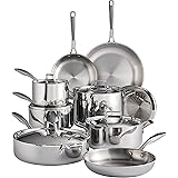 Amazon.com: Tramontina 80116/567DS Stainless Steel Tri-Ply Clad Cookware Set, 12-Piece, Made in ...