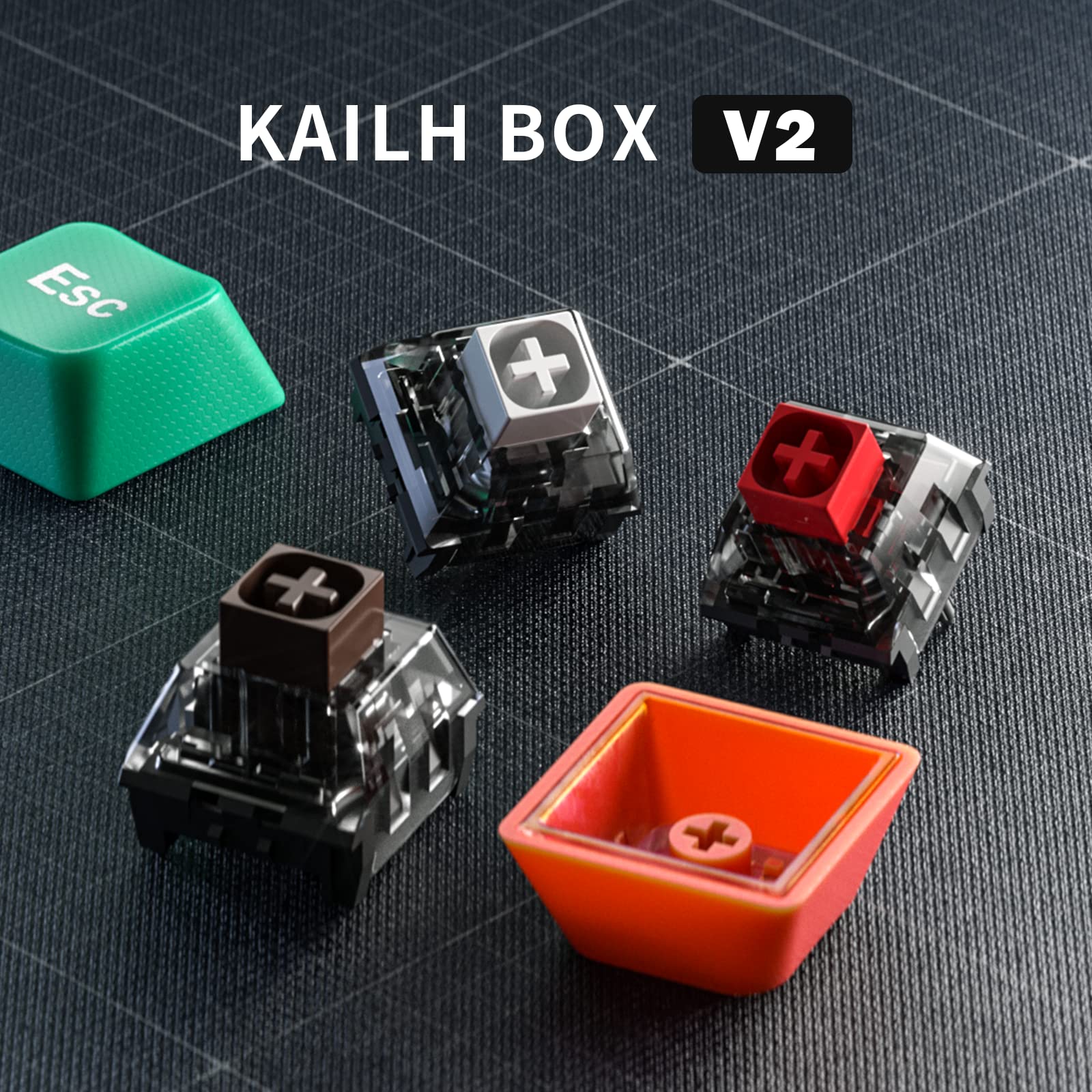 Mua KAILH Box White Brown Red V2 5 Pin Mechanical Switches for Gaming ...