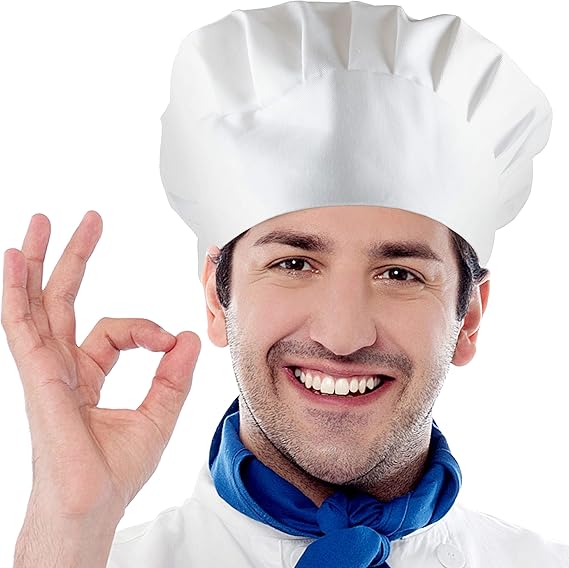 Amazon.com: NextClimb Extra Large Professional White Chef Toque Hat ...