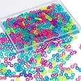 Amazon.com: Boao 500 Pieces S Clips for Loom Rubber Band Bracelets ...