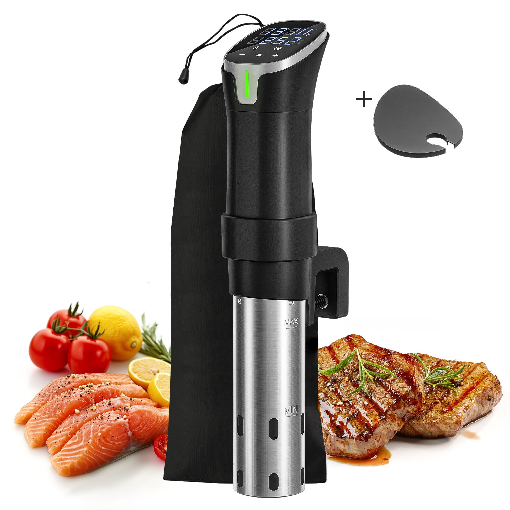 Rocyis Sous Vide Machine, Sous Vide Cooker Kit with Lid and Recipes ...