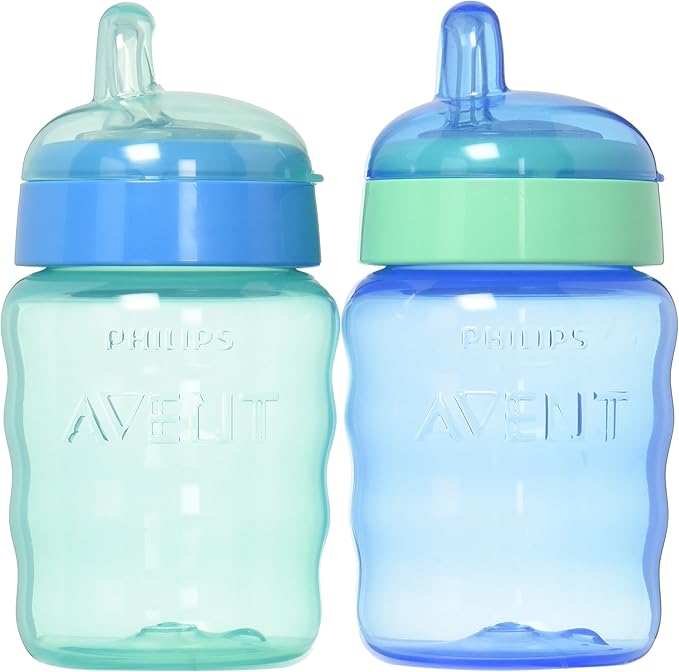 Philips Avent My Easy Sippy Cup, 9 Ounce, Blue/Green, Stage 2 (colors ...