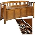 Amazon.com: Long Gun Storage Bench Attractive Multi-Functional Lockable ...
