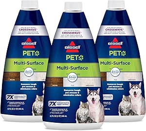 Amazon.com: BISSELL Multi Surface Pet Floor Cleaning Formula, 3 Pack, Green : Health & Household