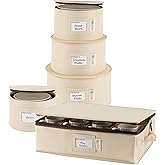 Amazon.com: Hard Shell China Storage Containers 5-Piece Set Moving ...