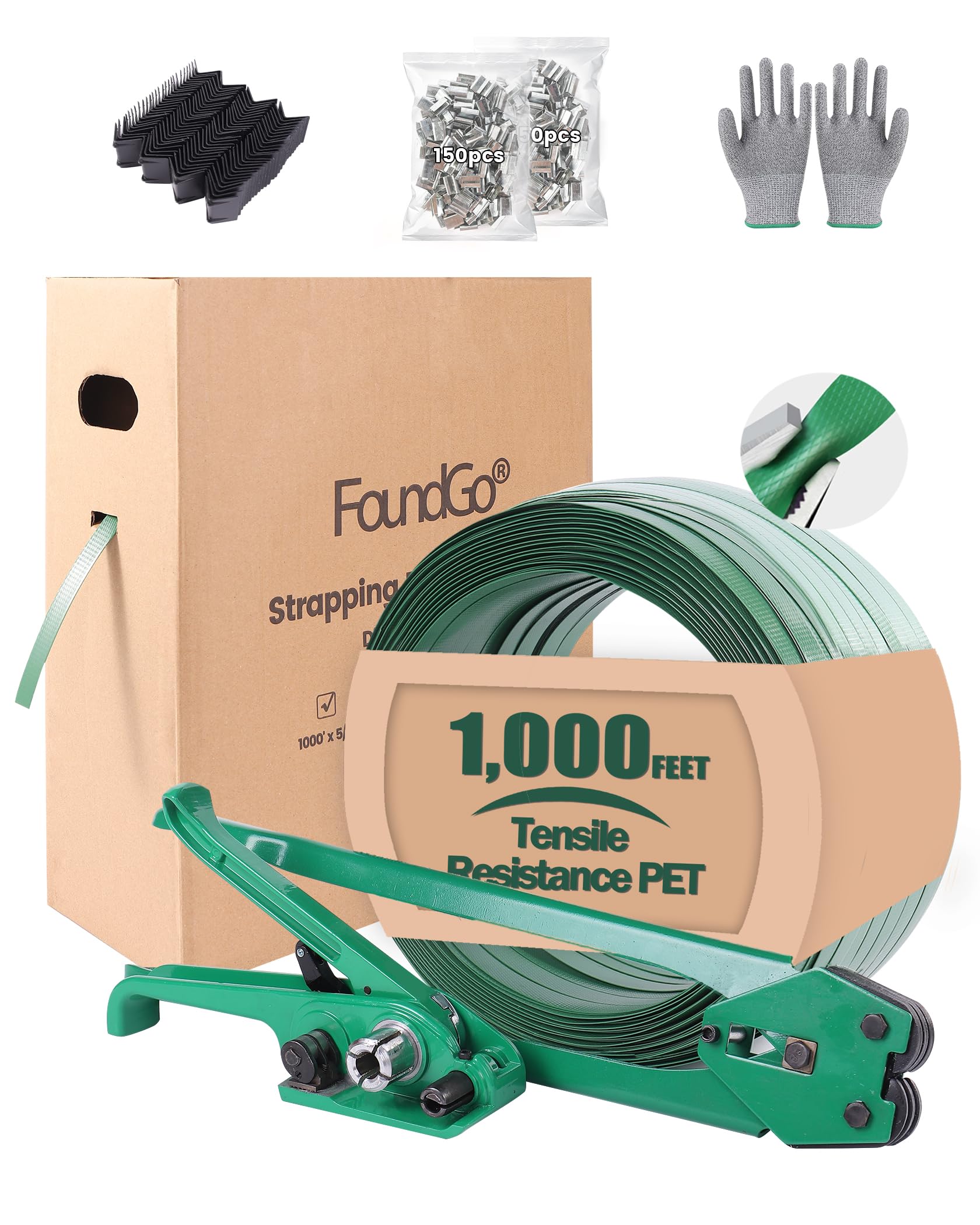 Mua FoundGo PET Banding Strapping Kit for Heavy Duty Tough Pallet ...