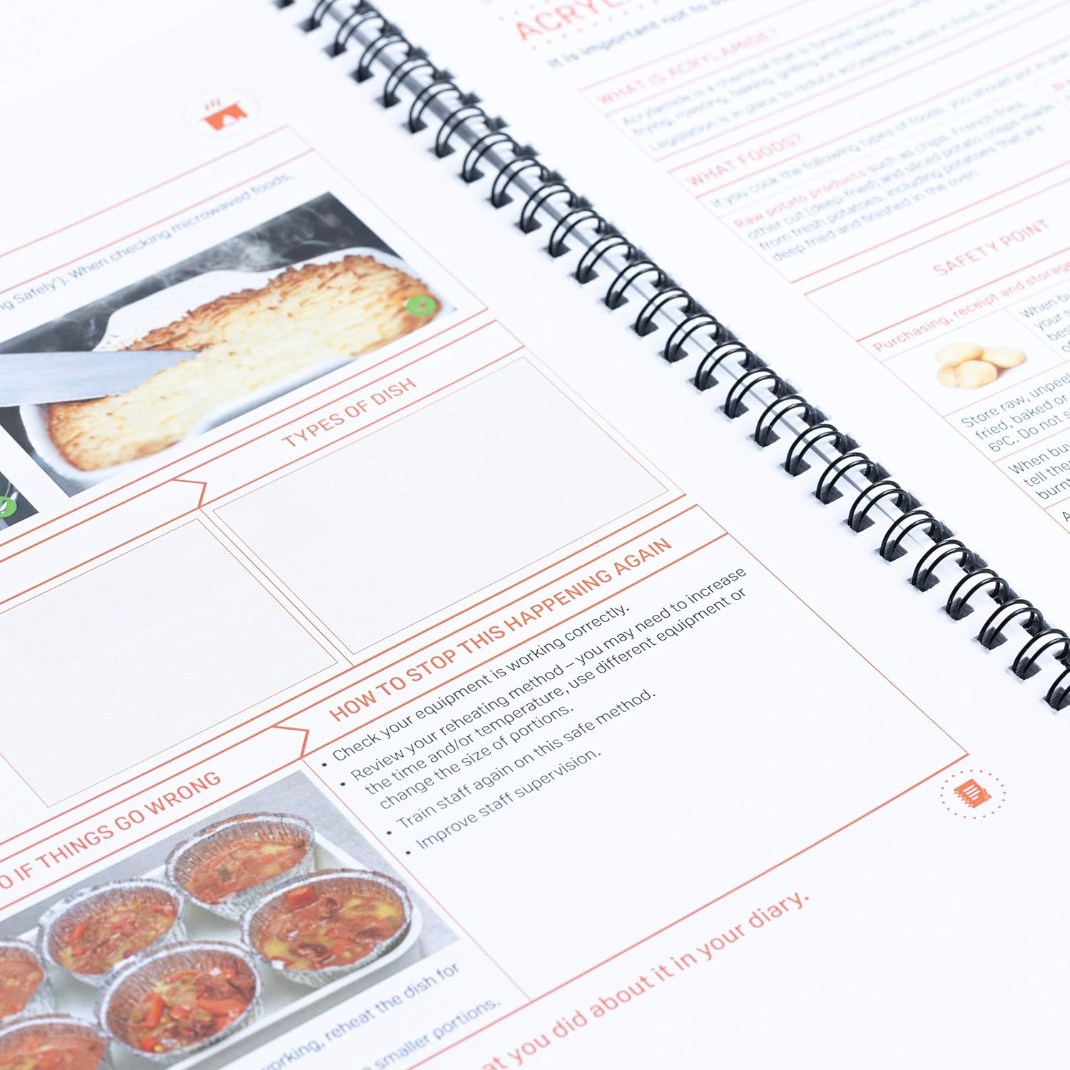 Food Safety Book 2021 with 13 Month Diary, 2 x Laminated Allergen ...