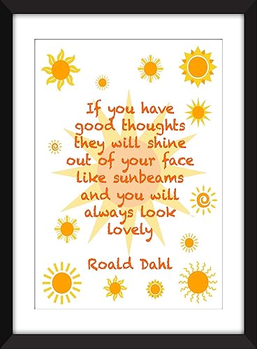 Roald Dahl "Sunbeams" Quote Unframed Print: Amazon.co.uk: Handmade