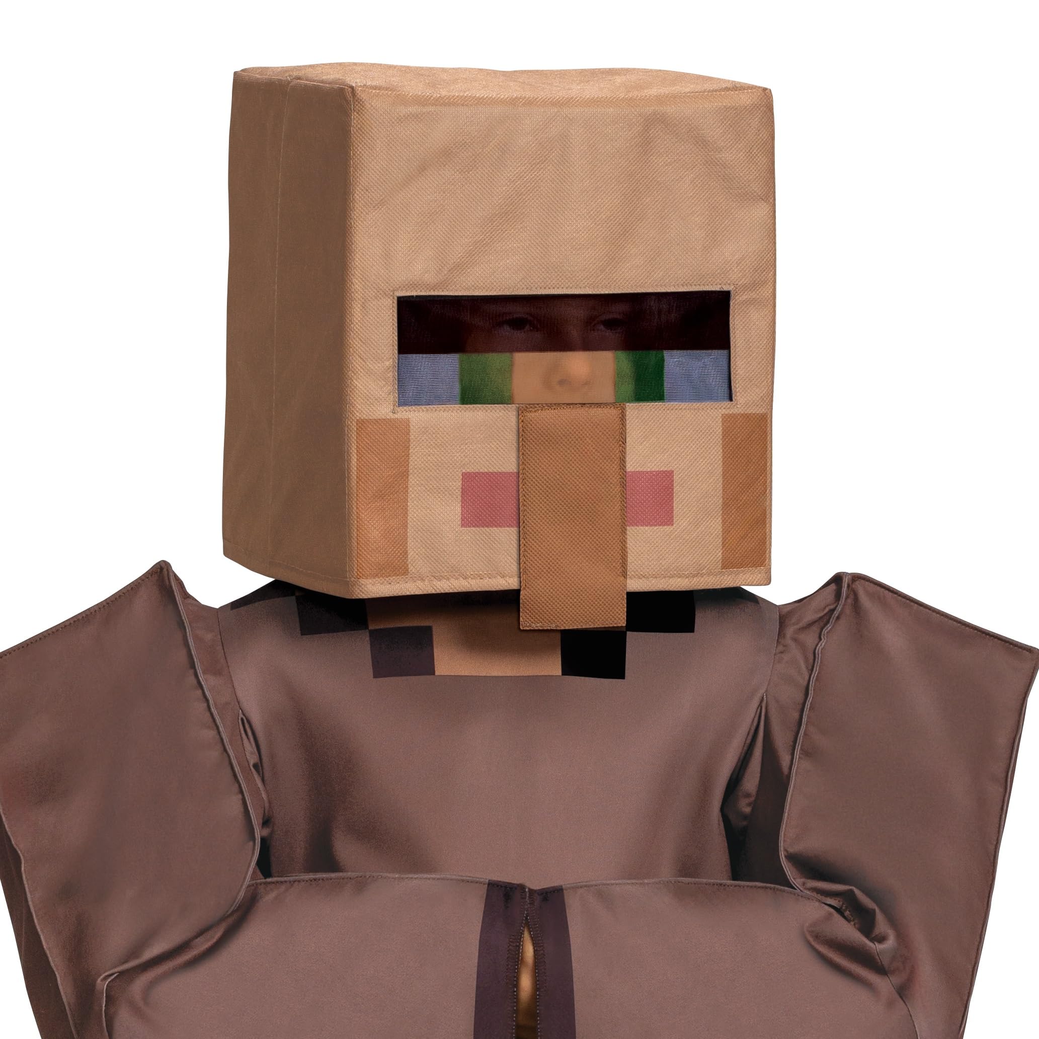 Disguise Minecraft Villager Costume, Official Minecraft Deluxe Kids ...