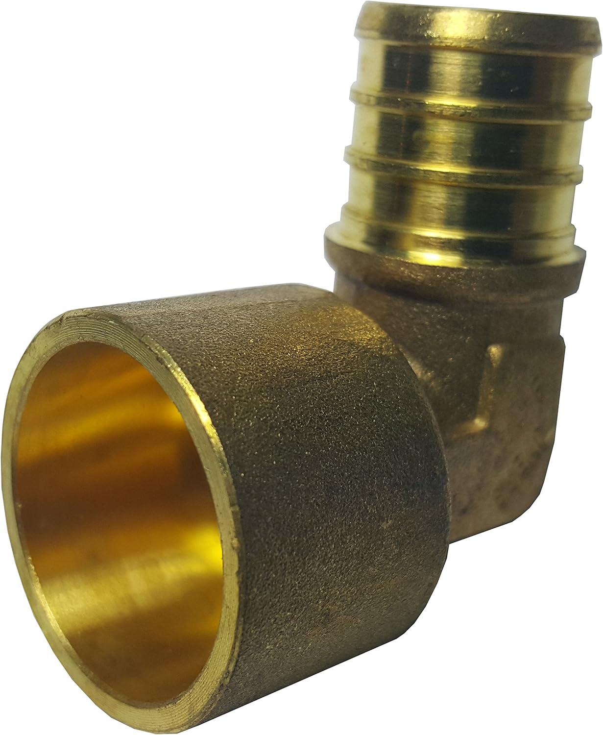 Amazon.com: 25 PIECES XFITTING 3/4" PEX X 3/4" FEMALE SWEAT 90 DEGREE ELBOW BRASS CRIMP FITTINGS ...