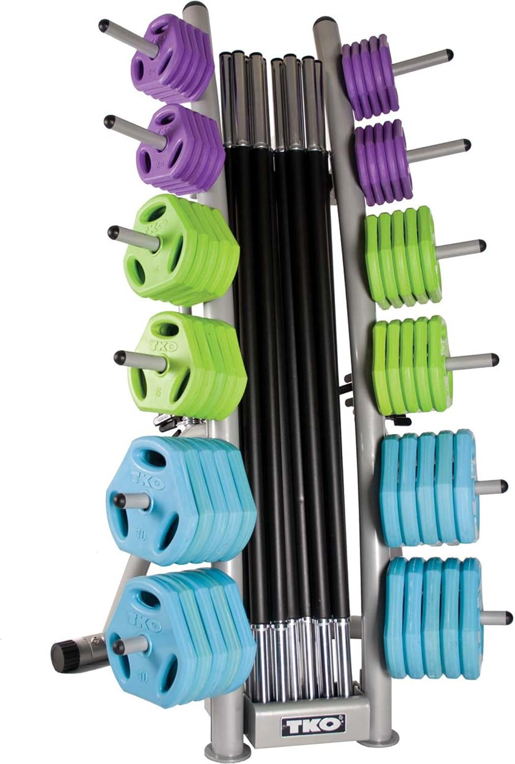 Amazon.com : TKO Cardio Pump Group Pack - 10 Sets Plus Rack : Dumbbell ...