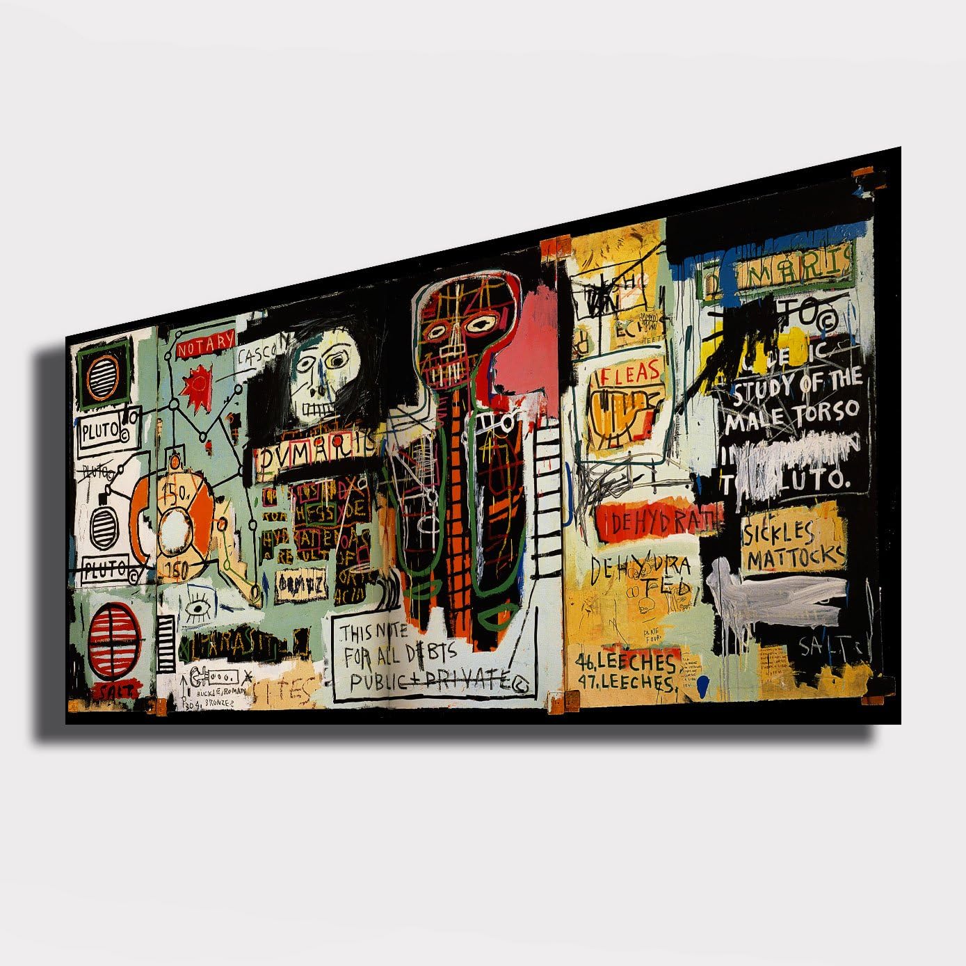 Decorazioni per interni Quadro moderno BASQUIAT Jean Michel Pop Art Graffiti Murales Pop-Art ...