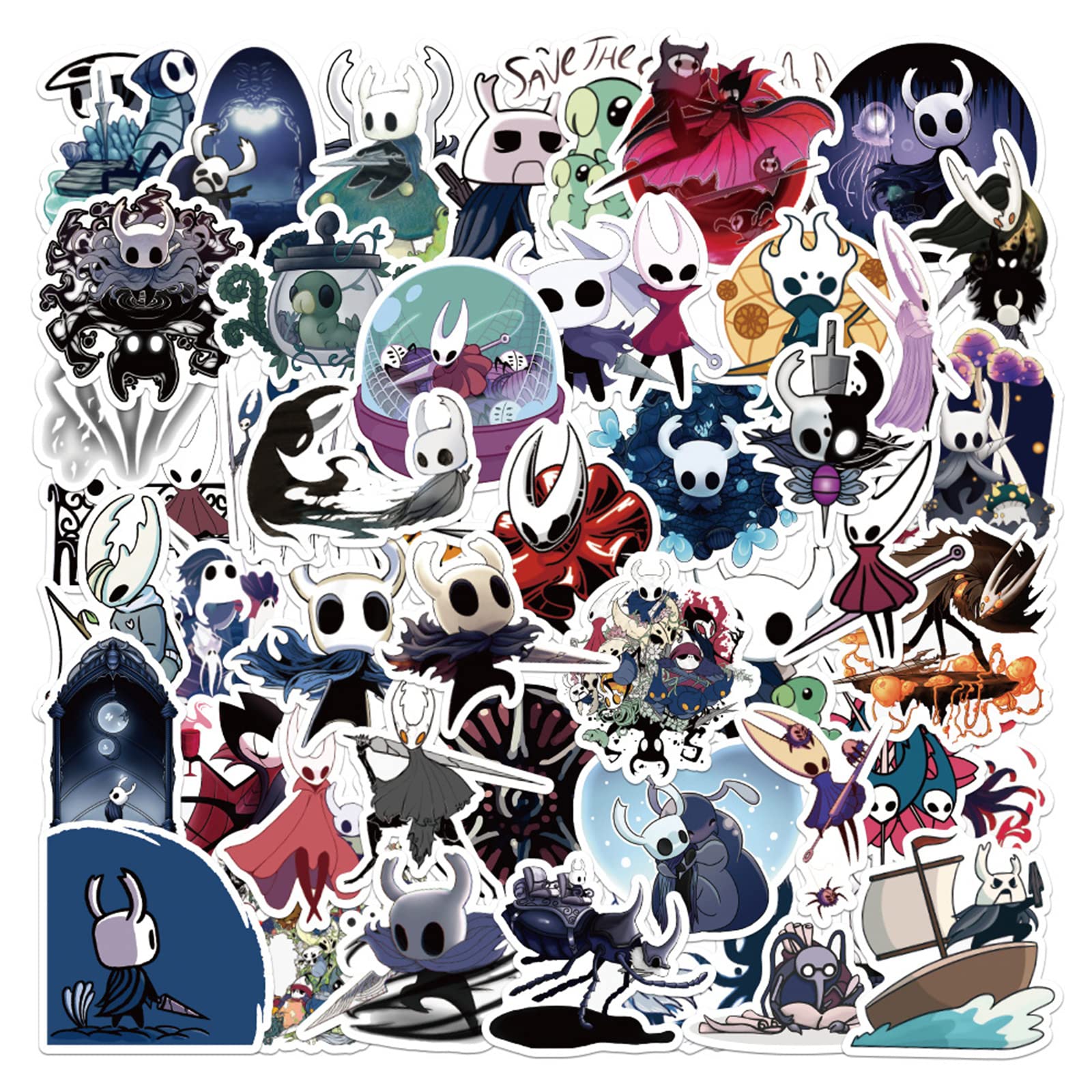 Mua Hollow Knight Stickers 50Pcs Halloween Decorations Cartoon Game ...